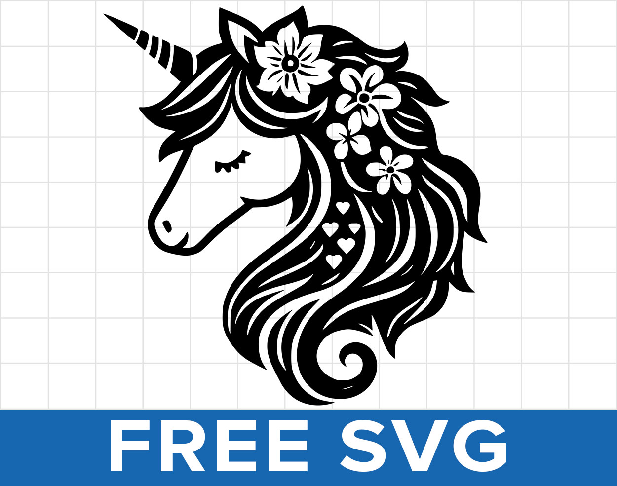 Floral Unicorn Svg - FreeSvgCut.org Floral Unicorn Svg - FreeSvgCut.org