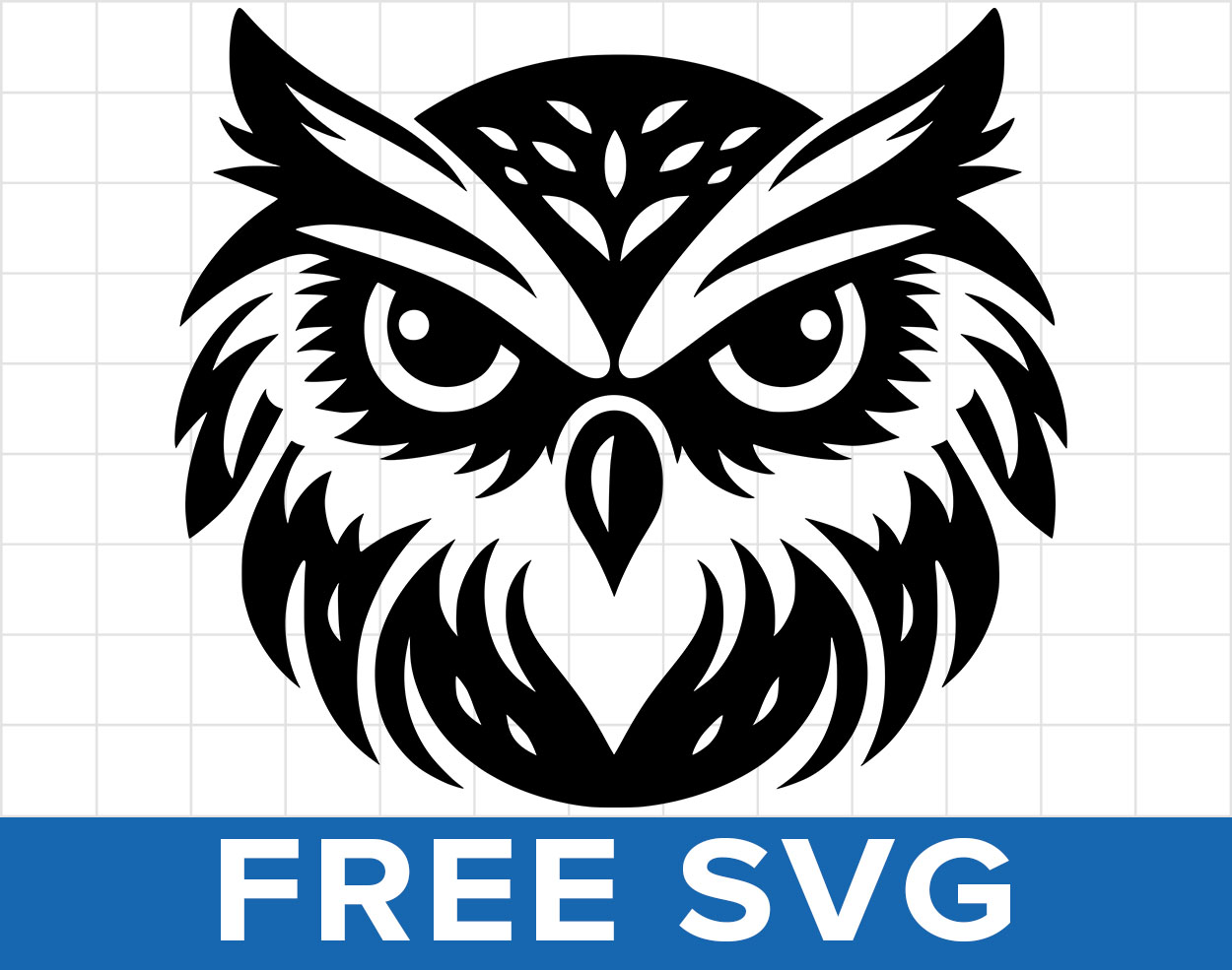 Owl Face Svg - FreeSvgCut.org Owl Face Svg - FreeSvgCut.org